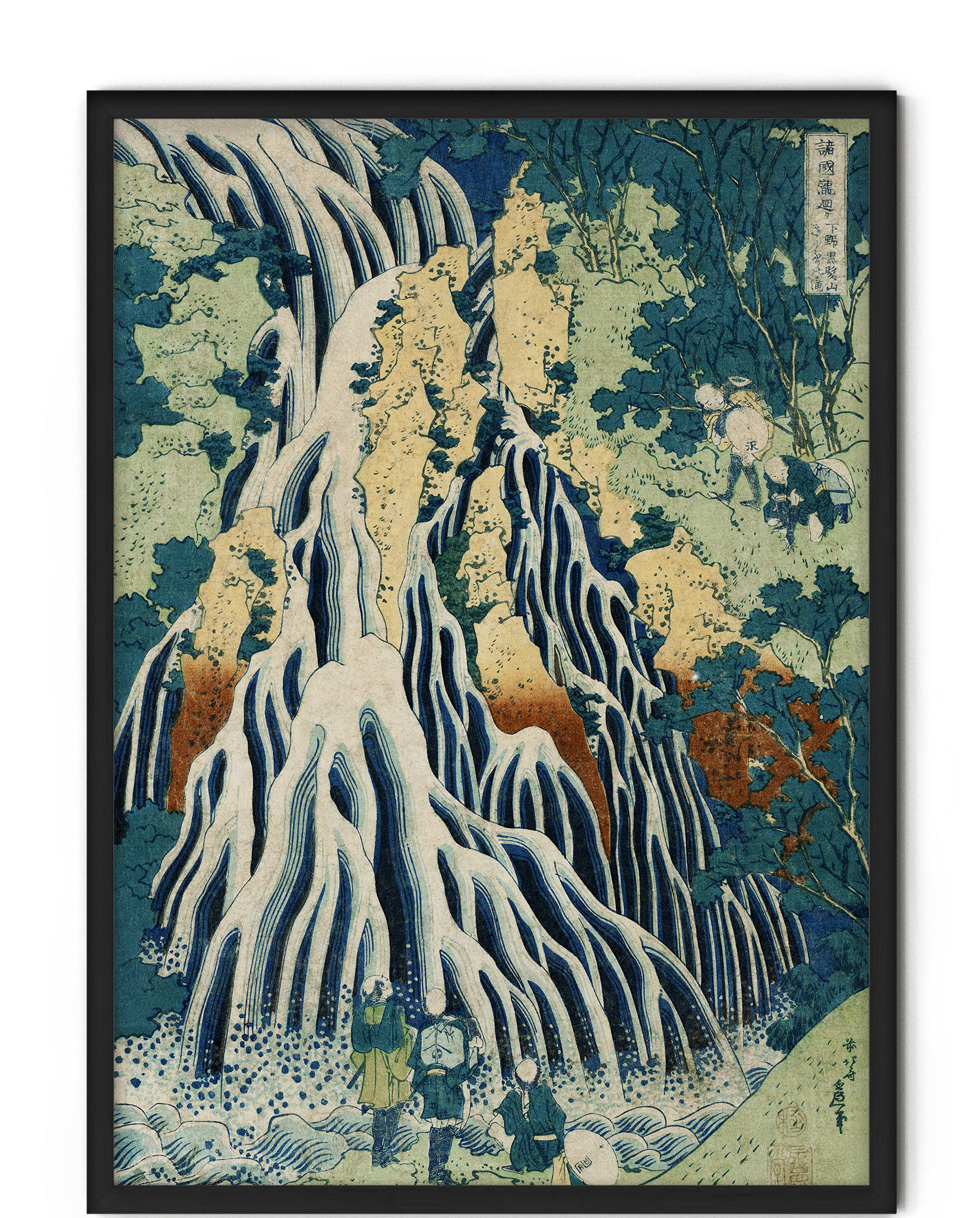 Katsushika Hokusai - Shimotsuke Kurokami-Yama Kurifuri no Taki – Posterade